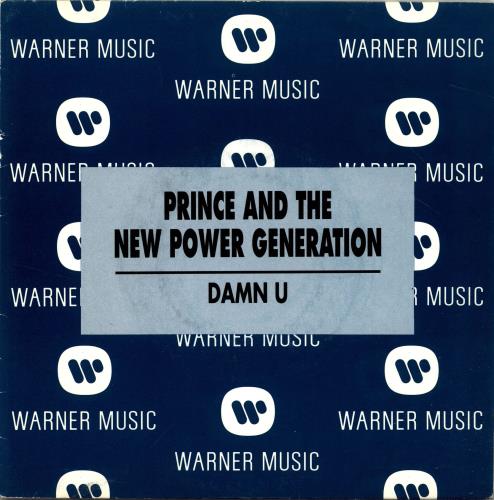 Prince Damn U Spanish Promo 7" vinyl single (7 inch record / 45) (33380)