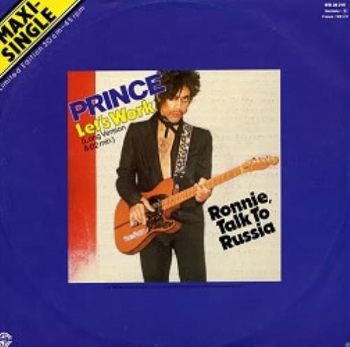 Prince Let's Work German 12" vinyl single (12 inch record / Maxi-single ...