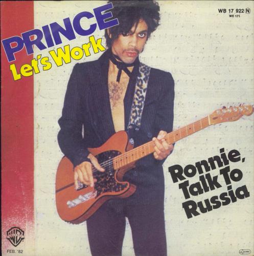 Prince Let's Work German 7" vinyl single (7 inch record / 45) (3100)