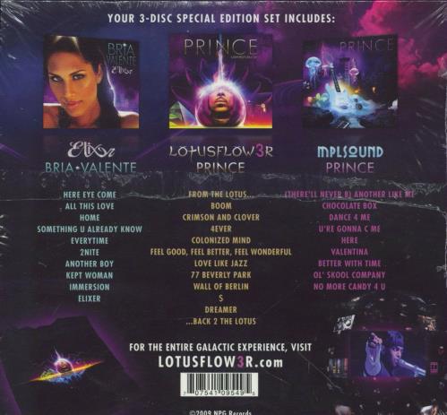 Prince Lotusflow3r - Sealed US 3-CD album set (Triple CD) (468229)