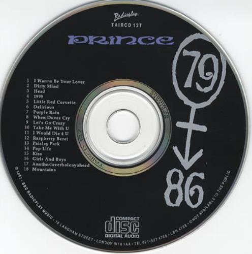 Prince Prince 79-86 UK CD album (CDLP) (369297)