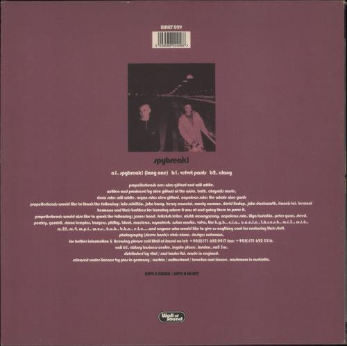 Propellerheads Spybreak! UK 12" vinyl single (12 inch record / Maxi ...