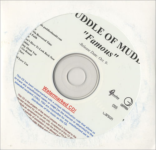 Puddle Of Mudd Famous US Promo CD album (CDLP) (439501)