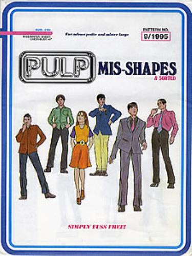 Pulp Mis-shapes + Pattern Pack UK Promo CD single (CD5 / 5") (54740)
