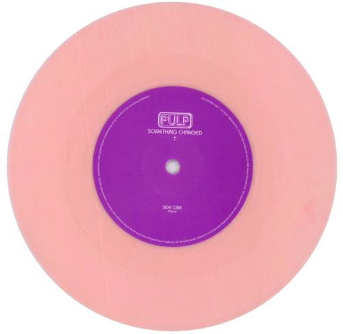 Pulp Something Changed - Pink Vinyl UK 7" vinyl single (7 inch record ...