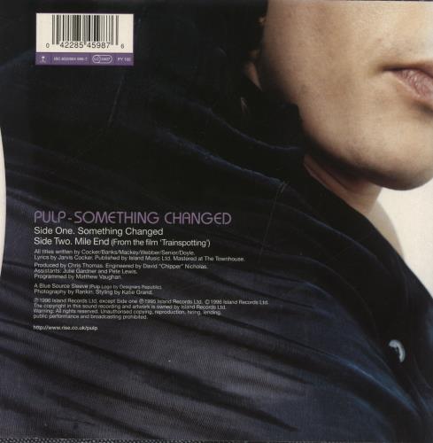 Pulp Something Changed - Pink Vinyl UK 7" vinyl single (7 inch record ...