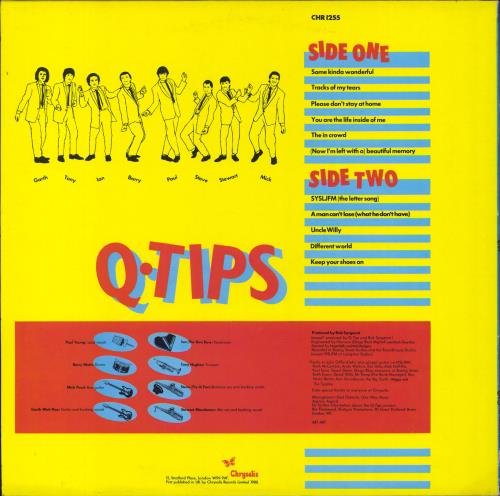 Q-Tips Q-Tips UK media press kit (794872) CHR1255