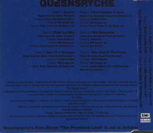 Queensryche The Story So Far... UK Promo CD album (CDLP) (36021)