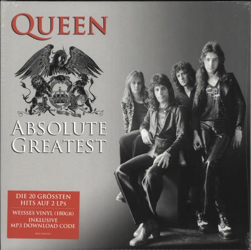 Queen Absolute Greatest - 180gram White Vinyl - Sealed German 2-LP ...