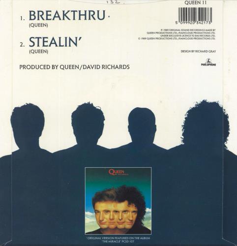 Queen Breakthru UK 7" vinyl single (7 inch record / 45) (810176)