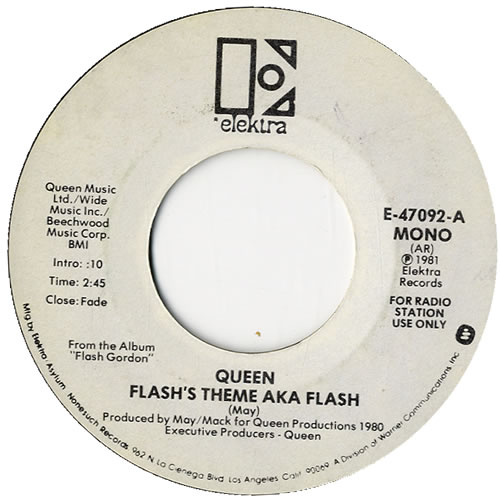 Queen Flash's Theme AKA Flash - P/S US Promo 7" vinyl single (7 inch ...