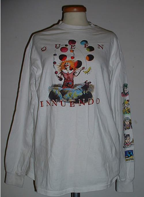Queen Innuendo Long Sleeve T-shirt US Promo t-shirt (71963)