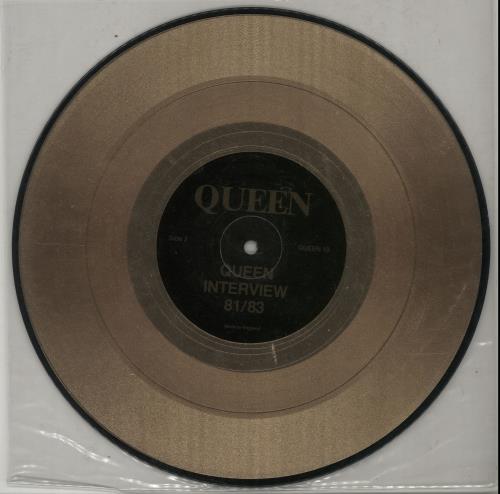 Queen Interview Germany '91 - Gold Vinyl UK 10" vinyl single (10 inch ...