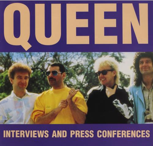 Queen Interviews And Press Conferences - Yellow UK vinyl LP album (LP ...