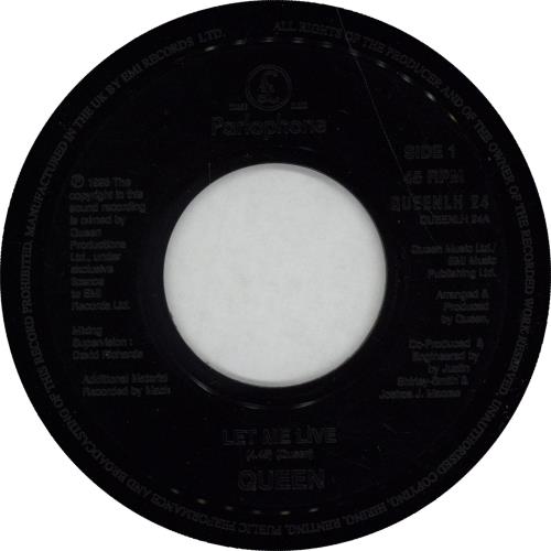 Queen Let Me Live UK 7" vinyl single (7 inch record / 45) (244497)