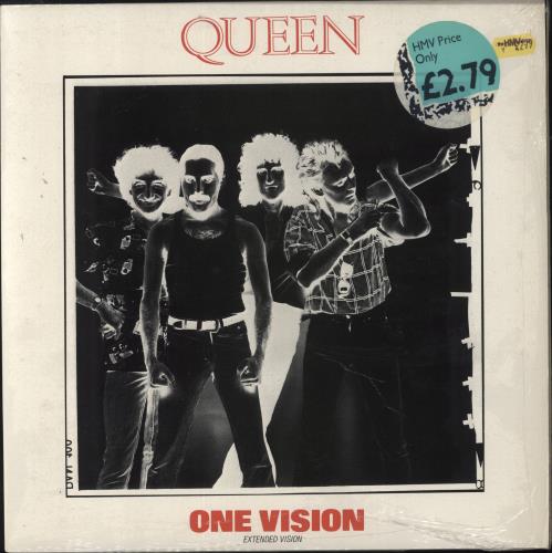 Queen One Vision + Inner - Shrink UK 12" vinyl single (12 inch record ...