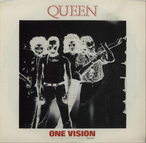 Queen One Vision US Promo 7" vinyl single (7 inch record / 45) (18909)