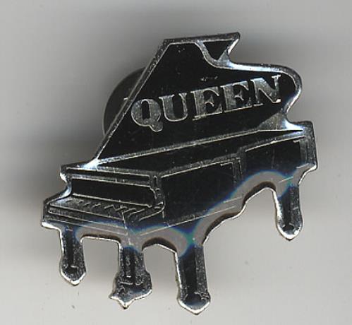 Queen Piano Shaped Pin Badge UK badge (383329) PIN BADGE