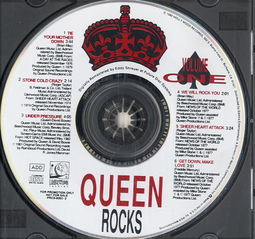 Queen Rocks - Set Of 4 US Promo 4-CD album set (133347)