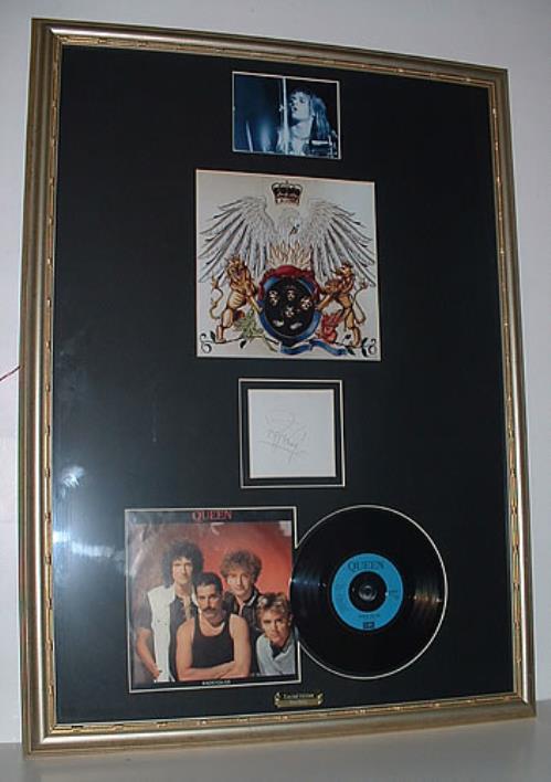 Queen Roger Taylor Framed Signature UK memorabilia (328745) FRAMED ...