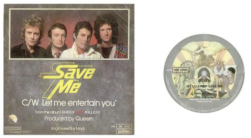 Queen Save Me - Withdrawn sleeve Brazilian 7" vinyl single (7 inch ...