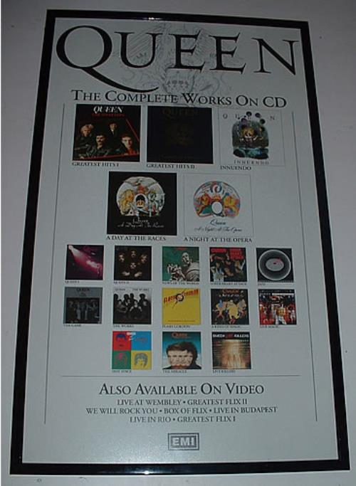 Queen The Complete Works UK Promo memorabilia (328757) FRAMED POSTER