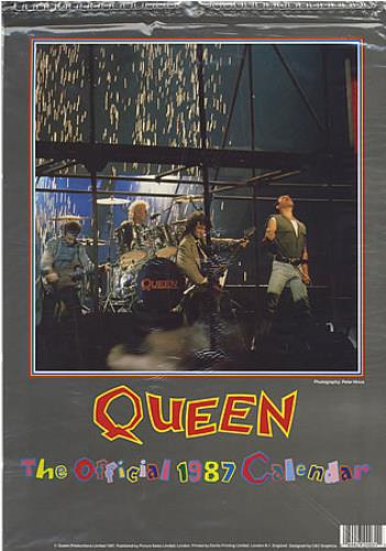 Queen The Official 1987 Calendar UK calendar (387547) CALENDAR