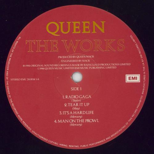 Queen The Works - EX UK vinyl LP album (LP record) (214449)