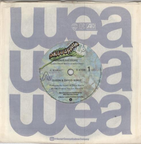 Queen Under Pressure Australian 7" vinyl single (7 inch record / 45 ...