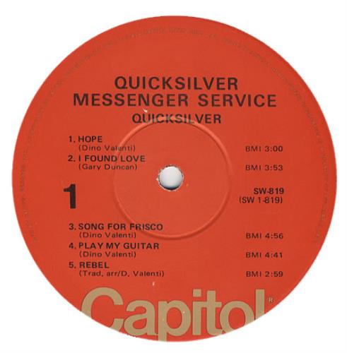 Quicksilver Messenger Service Quicksilver US vinyl LP album (LP record ...