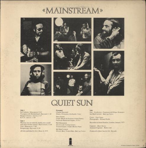 Quiet Sun Mainstream + Press Pack UK vinyl LP album (LP record) (792872)