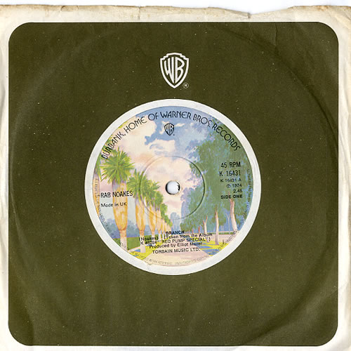 Rab Noakes Branch UK 7" vinyl single (7 inch record / 45) (610485)