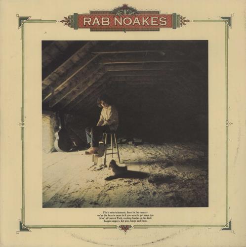 Rab Noakes Rab Noakes UK vinyl LP album (LP record) (658804)