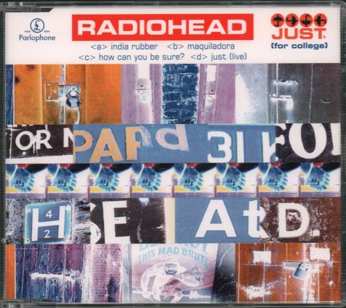 Radiohead Just (For College) UK Promo CD single (CD5 / 5") (65263)