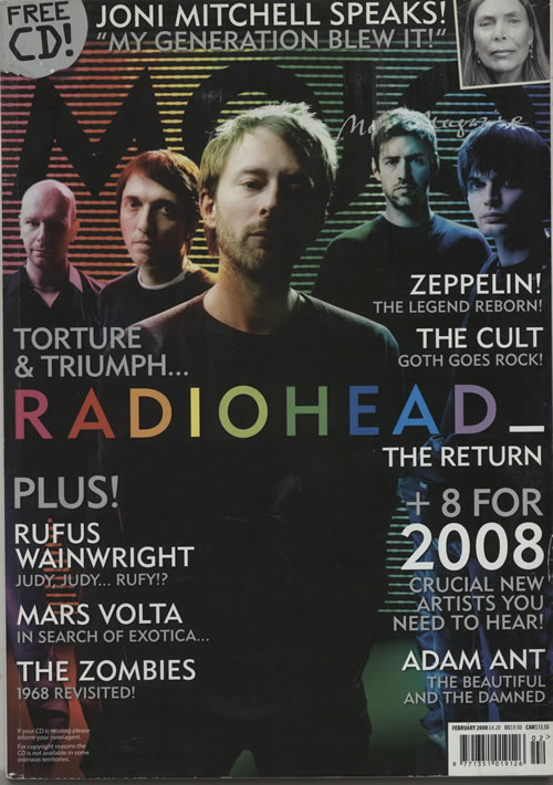 Radiohead Mojo UK magazine (642081) FEBRUARY 2008