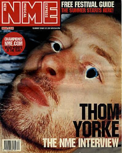 Radiohead NME - New Musical Express UK magazine (295041) 19 MAY 2001