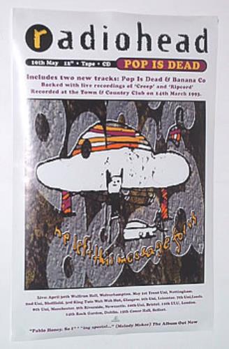 Radiohead Pop Is Dead UK Promo poster (235603)