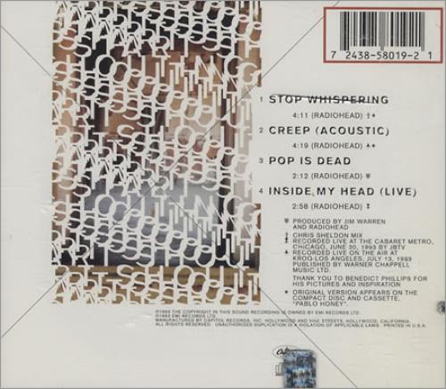 Radiohead Stop Whispering - Sealed US CD single (CD5 / 5") (398166)
