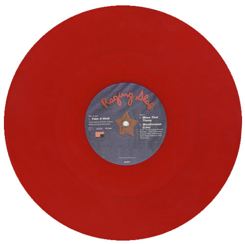 Raging Slab Take A Hold - Red vinyl UK 12" vinyl single (12 inch record ...