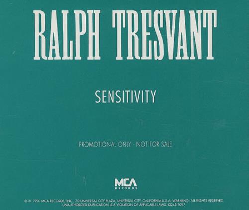 Ralph Tresvant Sensitivity US Promo CD single (CD5 / 5") (411471)