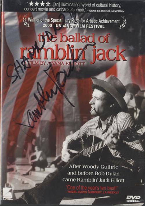 Ramblin' Jack Elliott The Ballad Of Ramblin' Jack - Autographed US DVD ...