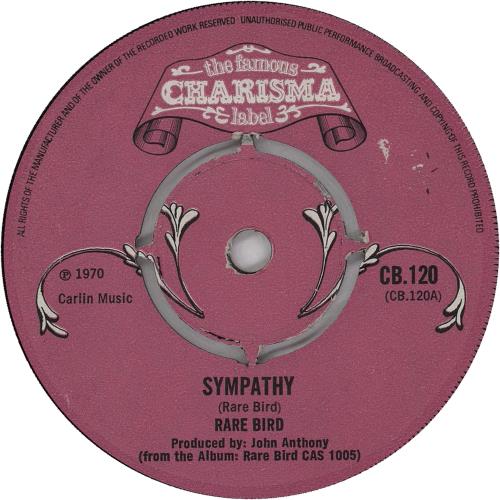 Rare Bird Sympathy UK 7" vinyl single (7 inch record / 45) (193133)
