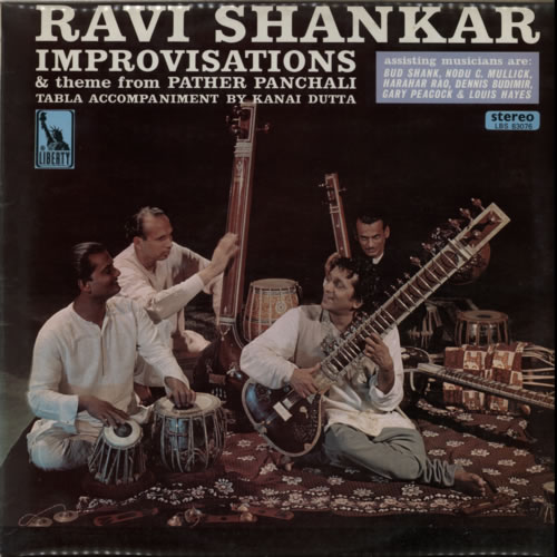 Ravi Shankar Improvisations UK vinyl LP album (LP record) (594886)