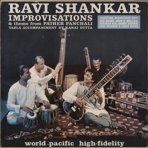 Ravi Shankar Improvisations Indian vinyl LP album (LP record) (842582)