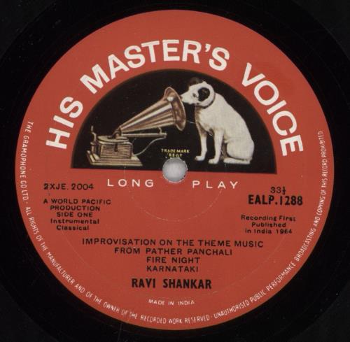 Ravi Shankar Improvisations Indian vinyl LP album (LP record) (842582)