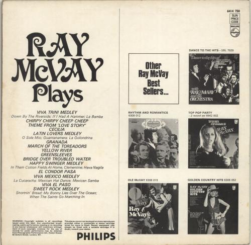 Ray McVay Plays..... UK vinyl LP album (LP record) (697120)