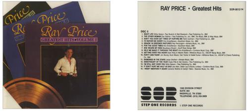 Ray Price Greatest Hits - Autographed US CD album (CDLP) (465497)