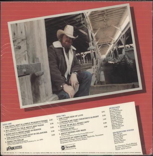 Red Steagall Hang On Feelin' US vinyl LP album (LP record) (720360)