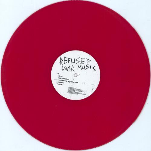 Refused War Music - Red Dutch vinyl LP album (LP record) (803067)