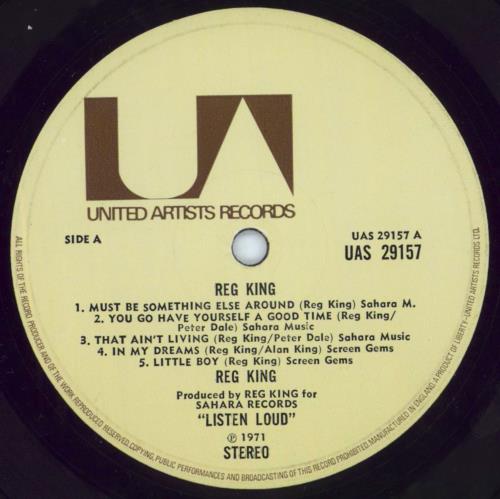 Reg King Reg King UK vinyl LP album (LP record) (803320)